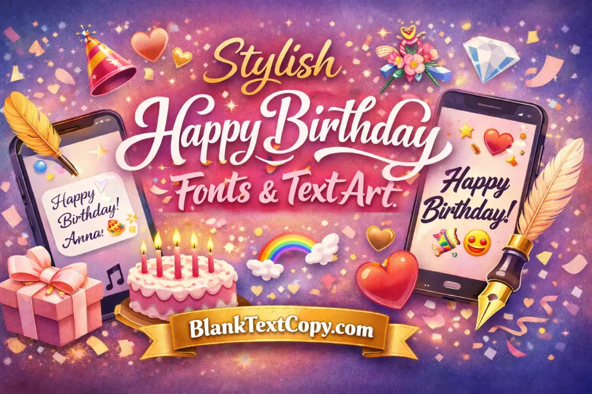 65+ Happy Birthday Brother & Sister Font Style Copy Paste